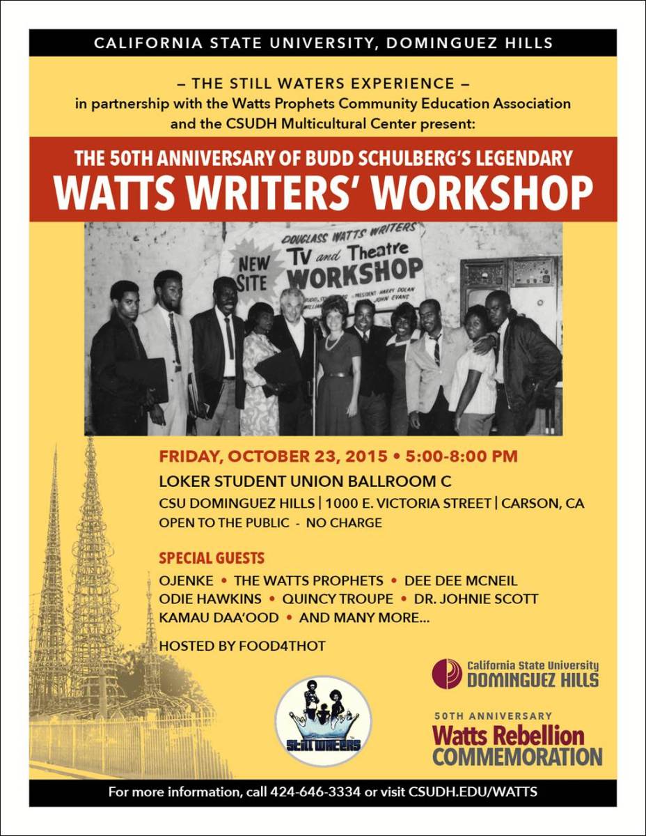 50th Anniversary, Watts Writers Workshop – Los Angeles Literature